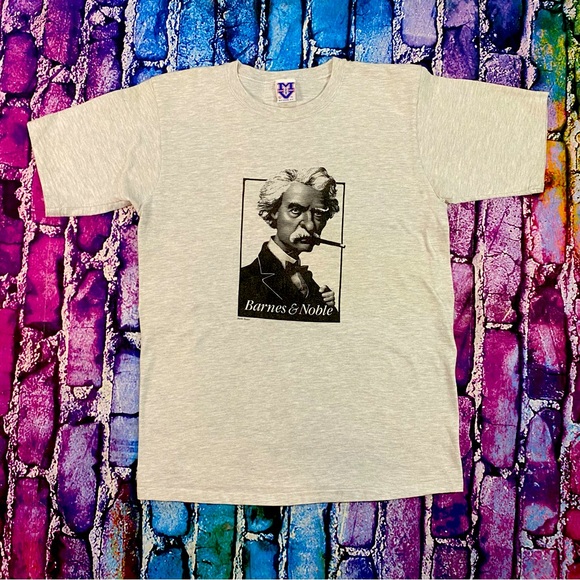 MV Sport | Shirts | Vintage Barnes And Noble Mark Twain Tshirt Single ...